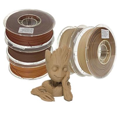 China PINRUI Wood PLA 1.75mm 1kg 3D Printer Filament with 180-195℃ Printing Temperature Range for sale