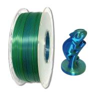 China Dual Color Silk PLA 3D Printer Filament 1.75mm Diameter with 200-220℃ Printing Temperature for sale