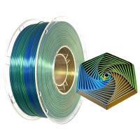 China PINRUI Three Colors Silk PLA Filament 1.75mm for 3D Printers with 190-220°C Printing Temperature for sale