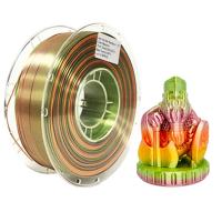 China PINRUI Rainbow PLA Silky Filament 1.75mm 1kg Multi-color Gradient for 3D Printing Models and Crafts for sale