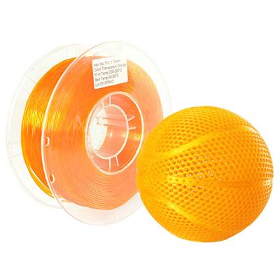 China TPU 95A Flexible 3D Printer Filament 1.75mm/3.0mm with 200-220℃ Printing Temperature for Industrial Prototypes for sale