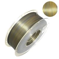 China Dual Color Silk PLA 3D Printer Filament 1.75mm with 200-220℃ Printing Temperature and Custom Weights 250g to 5KG for sale