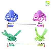 China PINRUI 1kg 1.75mm Temperature-Responsive Color-Changing PLA 3D Printing Filament Thermal-Active Silk for Models for sale