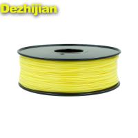 China PLA 3D Printer Filament 1.75mm 1kg Yellow High Toughness Low Shrinkage for sale