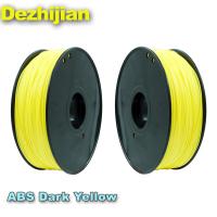 China Biodegradable PLA 3D Printer Filament 1.75mm Solid Yellow Non Toxic Eco Friendly for sale