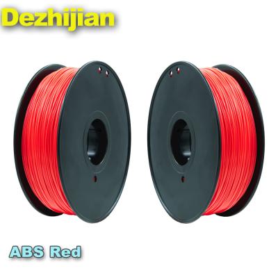 China Good Stability Red PLA 3d Printer Filament Neat Winding Spool 1kg / Roll for sale