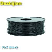 China PLA 3D Printer Filament 1.75mm 1kg Spool Dimensional Accuracy ±0.03mm Black Biodegradable for sale