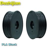 China PLA 3D Printer Filament 1.75mm 1kg Spool Dimensional Accuracy ±0.03mm Black Biodegradable for sale