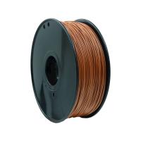 China OEM ODM Brown PLA 3D Printer Filament 1.75mm 1kg Spool ±0.02mm Tolerance for sale