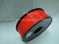 China 1.75mm & 3.0mm ABS 3D Printer Filament Red - 230-270°C Print Temperature, 1kg Spool for sale