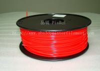 China 1.75mm & 3.0mm ABS 3D Printer Filament Red - 230-270°C Print Temperature, 1kg Spool for sale