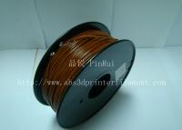 China Brown PLA 3D Printer Filament 1.75mm/3.0mm 1kg Spool with 200-240°C Printing Temperature for sale