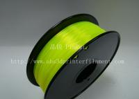 China Desktop 3D Printing Material Fluorescence Yellow Colour PLA Filament for sale