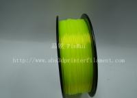 China Desktop 3D Printing Material Fluorescence Yellow Colour PLA Filament for sale