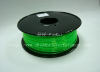 China 1.75 / 3mm PLA Fluo - Green Fluorescent  Filament for RepRap , Cubify for sale