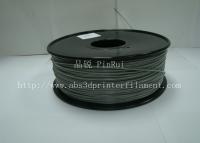 China Grey ABS 3D Printer Filament 1.75mm & 3.0mm 1.0kg Roll with 230-270°C Print Temperature for sale