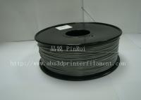 China Grey ABS 3D Printer Filament 1.75mm & 3.0mm 1.0kg Roll with 230-270°C Print Temperature for sale