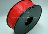 China ABS Custom 1kg / roll Fluorescent Red Filament Luminous 3D Printer Consumables for sale