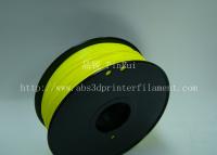 China PLA Fluo-Yellow 3D Printer Fluorescent Filament  Materials 1.75 / 3.0mm for sale
