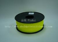 China PLA Fluo-Yellow 3D Printer Fluorescent Filament  Materials 1.75 / 3.0mm for sale