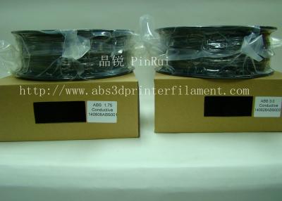 China Conductive ABS 3D Printer Filament 1.75mm/3.0mm Black - 10³-10⁵ Ω Resistivity for Electronics for sale