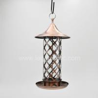 China Electroplated Red Bronze Bird Feeder , Squirrel Proof Bird Feeder Easy Install for sale