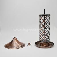China Electroplated Red Bronze Bird Feeder , Squirrel Proof Bird Feeder Easy Install for sale