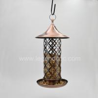 China Electroplated Red Bronze Bird Feeder , Squirrel Proof Bird Feeder Easy Install for sale