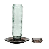 China Glass Spiral Bird Feeder Customized Logo Excellent Surface Treatment Technology for sale