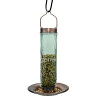 China Glass Spiral Bird Feeder Customized Logo Excellent Surface Treatment Technology for sale