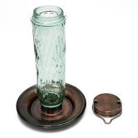 China Glass Spiral Bird Feeder Customized Logo Excellent Surface Treatment Technology for sale