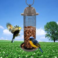 China Metal Mesh Hanging Wild Bird Feeder For Garden Good Weather Resistance for sale