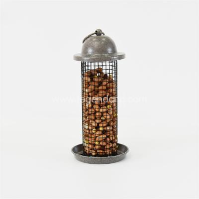 China Metal Mesh Hanging Wild Bird Feeder For Garden Good Weather Resistance for sale