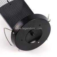 China 2 In 1 Black Hanging Wild Bird Feeder Caged Tube Type Stainless Steel Material for sale