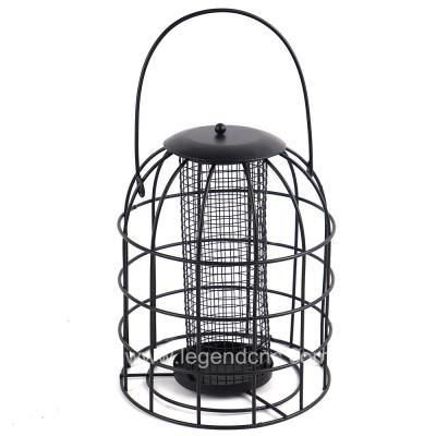 China Backyard Use Hanging Wild Bird Feeder Metal Material Squirrel Proof for sale