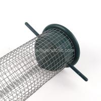 China Garden Hanging Wild Bird Feeder With Plastic Metal Mesh Weather Proof for sale