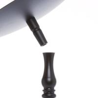 China Black Two Holes Egyptian shisha hookah Aluminium Material Anodic Sandblasted for sale