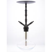 China Black Two Holes Egyptian shisha hookah Aluminium Material Anodic Sandblasted for sale
