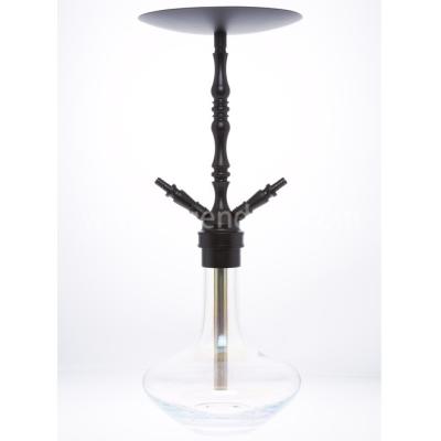 China Black Two Holes Egyptian shisha hookah Aluminium Material Anodic Sandblasted for sale