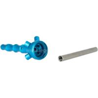China Blue Hookah Aluminium Material With Anodic Sandblasted Surface Treatment for sale
