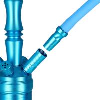 China Blue Hookah Aluminium Material With Anodic Sandblasted Surface Treatment for sale