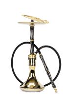 China Black Gold Portable Hookah Vacuum Plating Treatment Easy Cleaning for sale