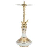 China Brass Chrom Gold Smoking Hookah 2 Holes Type CNC Machining Products for sale
