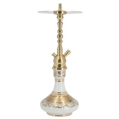 China Brass Chrom Gold Smoking Hookah 2 Holes Type CNC Machining Products for sale