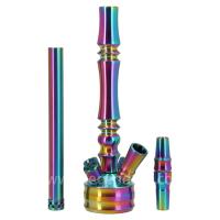 China Rainbow Color 4 Holes Shisha , Anodizing Surface Treatment Argileh for sale