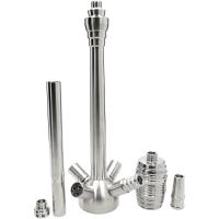China 304 Stainless Steel 4 Holes Hookah Custom Shape For Natural Beginner for sale