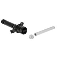 China Aluminium Sliver Black Hookah With Anodizing Surface Treatment Easy Carry for sale