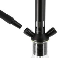 China Aluminium Sliver Black Hookah With Anodizing Surface Treatment Easy Carry for sale