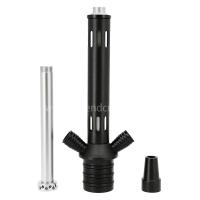 China Aluminium Sliver Black Hookah With Anodizing Surface Treatment Easy Carry for sale