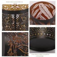 China Steel Metal Stamping Service Custom Shape With Star And Blank Hollow Out Round Tealight Candle Holder for sale